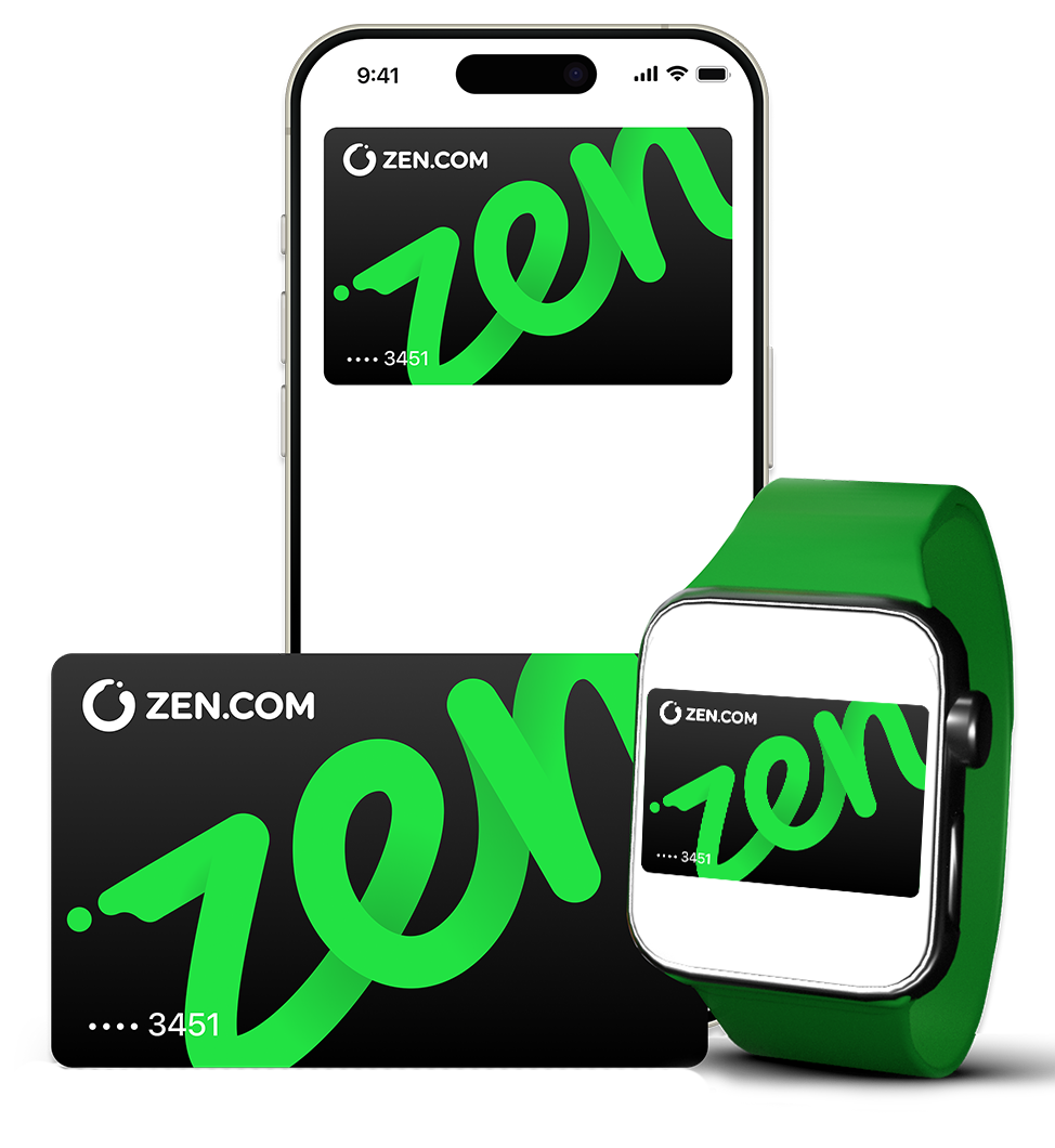 ZEN debit card with multi-currency feature - ZEN.COM